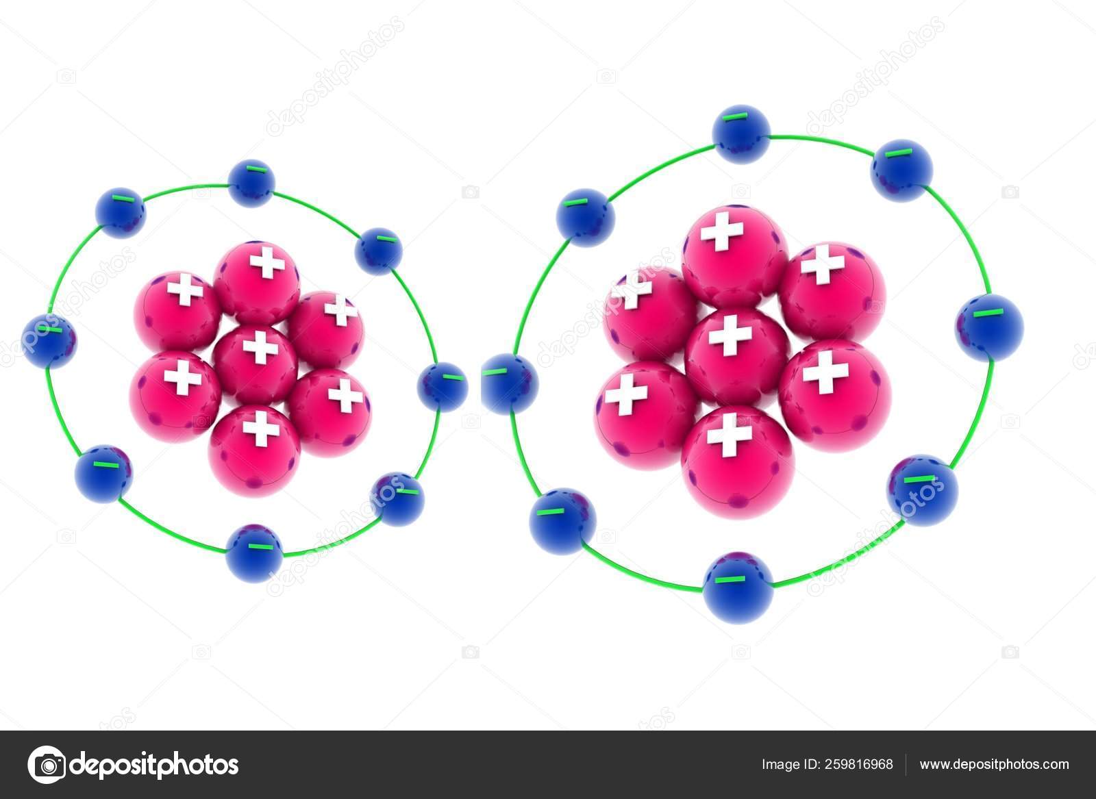 Rendering Atom Model Isolated Background Stock Photo by ©YAYImages ...