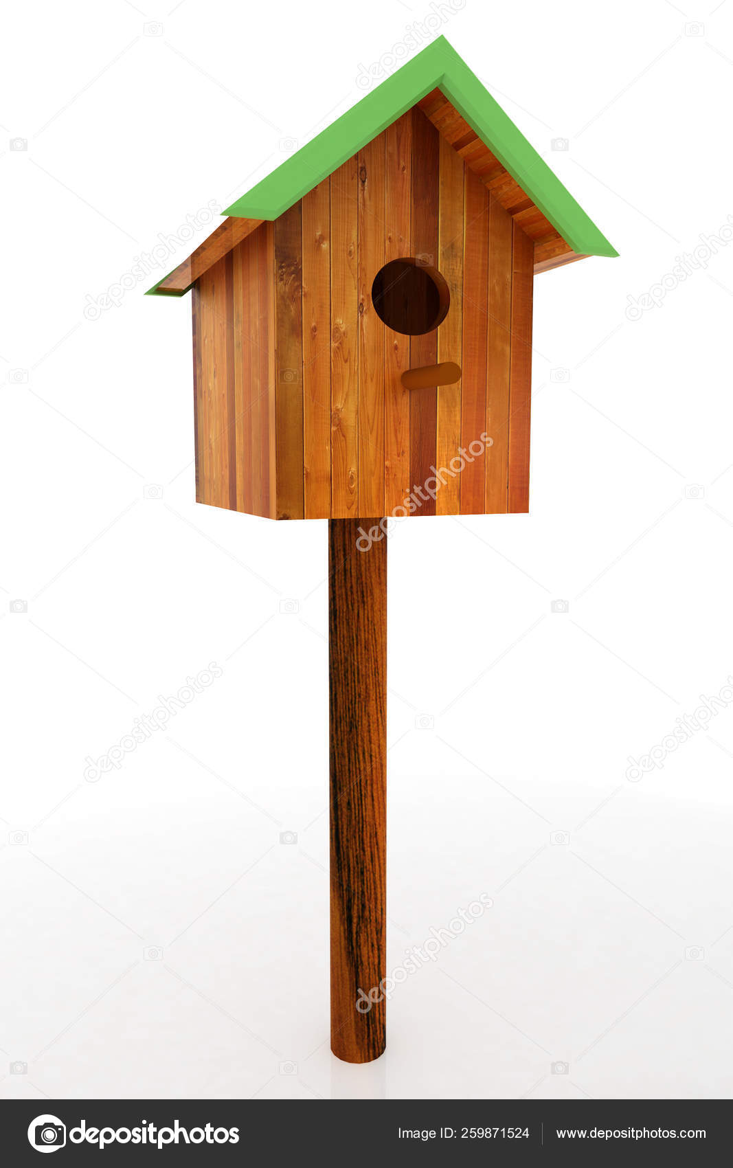 Nest Box Birdhouse White Background — Stock Photo © YAYImages #259871524