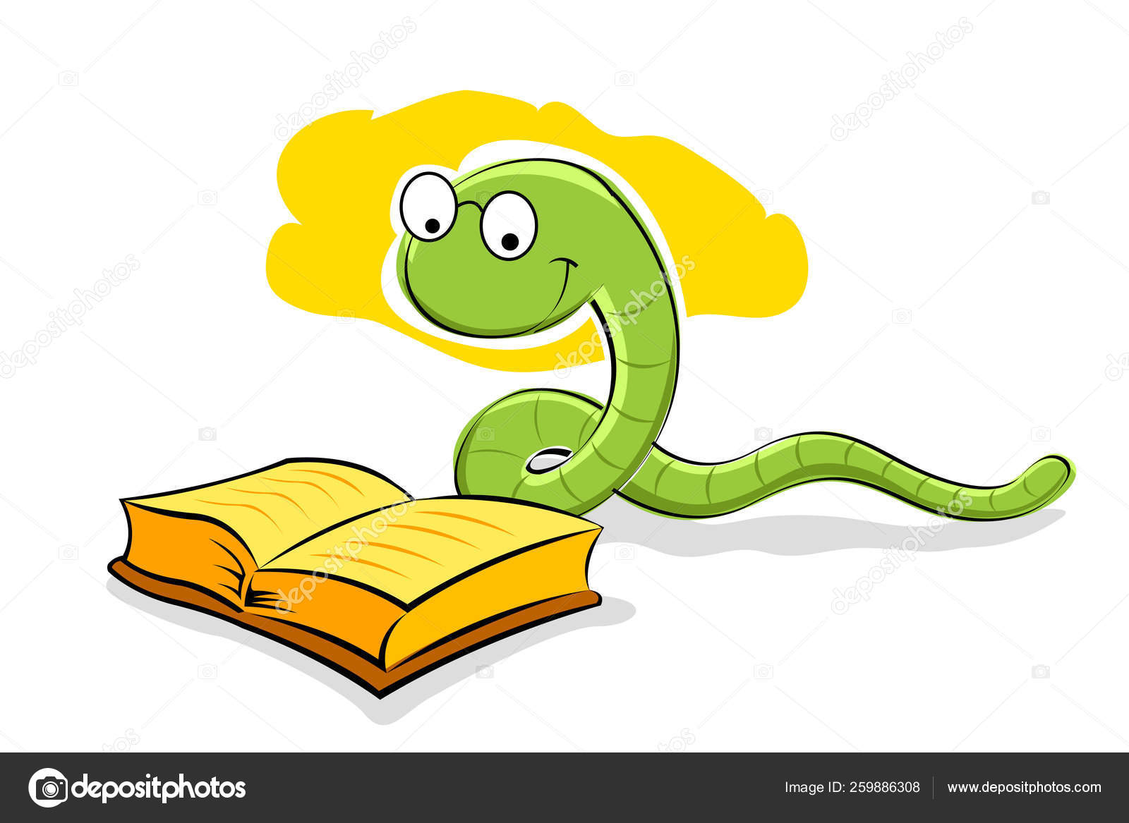 Illustration Book Snake White Background Stock Photo by ©YAYImages ...