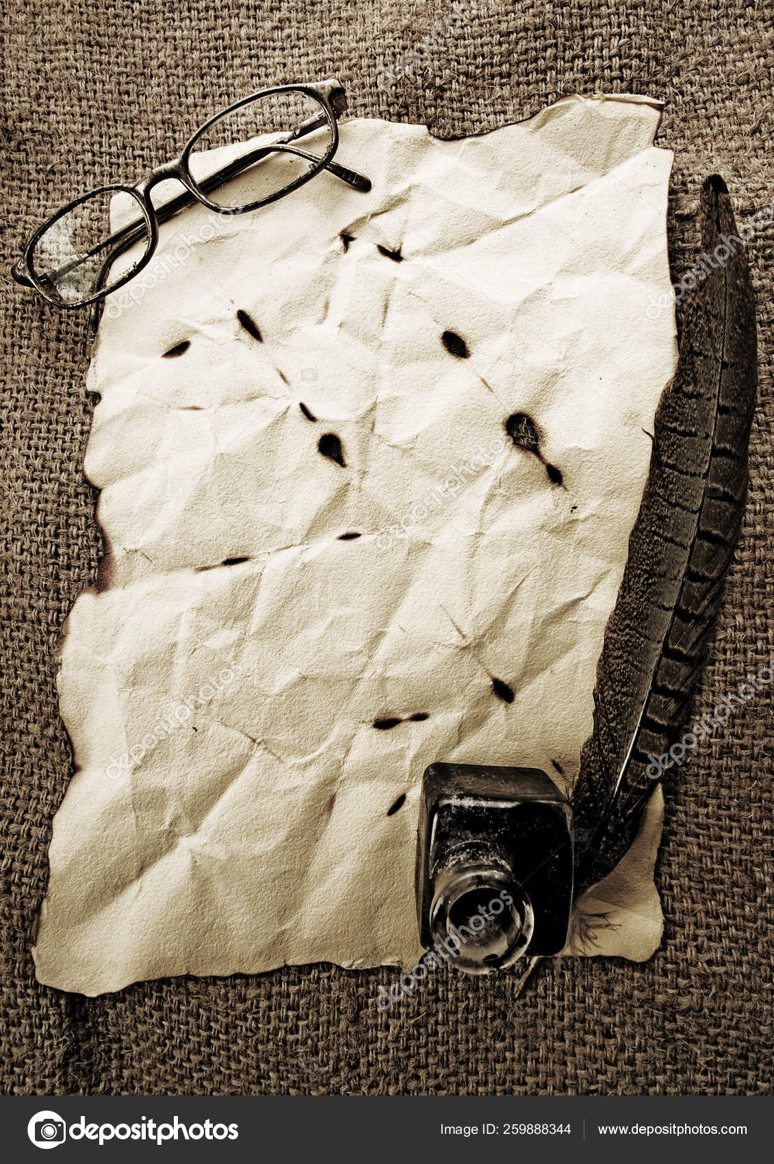 Old Paper Space Text Vintage Saturated Ambient Concept Stock Photo by ...