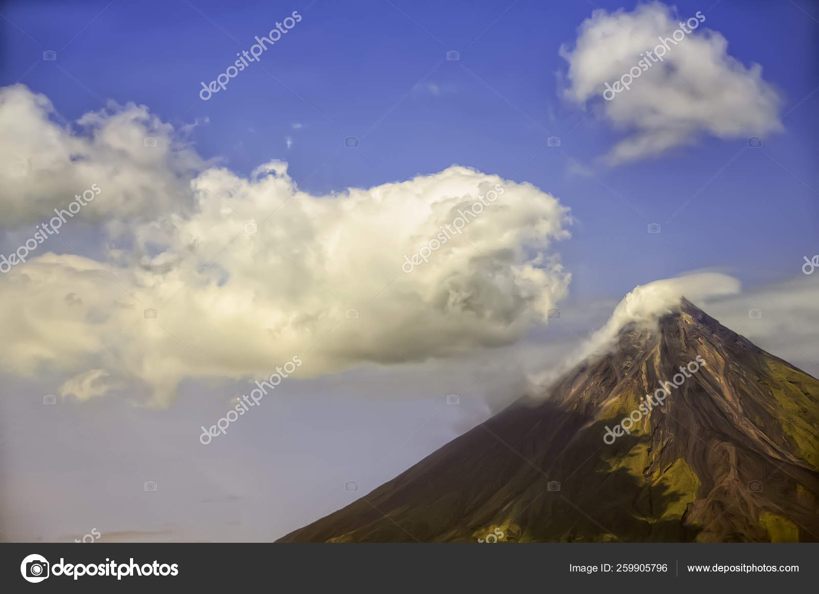 Perfect Cone Mayon Volcano South Luzon Philippines Stock Photo by ...