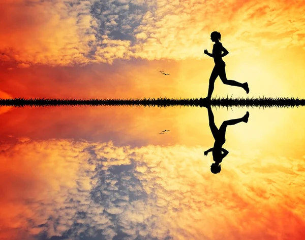 Runner silhouette Stock Photos, Royalty Free Runner silhouette Images ...