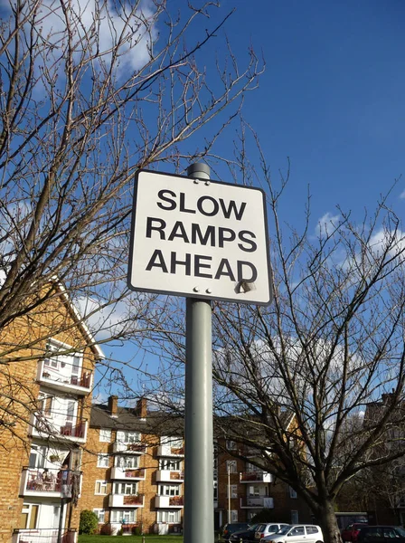Slow Ramp Warning Sign Stock Photo by ©YAYImages 262431022