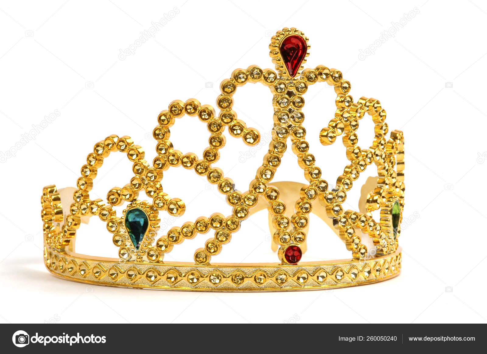 Gold Tiara Studded Jewels Diamonds Stock Photo by ©YAYImages 260050240