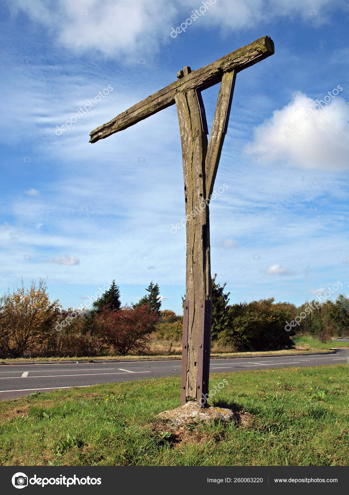 Gallows Which Were Used Execute People Gibbets Were Used Display Stock ...