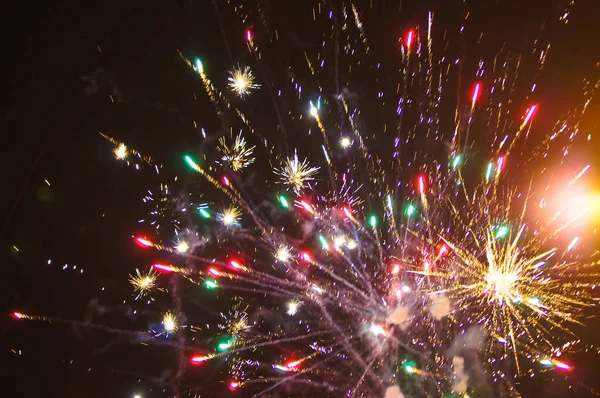 Firework Exploding Night Sky Background Stock Photo by ©YAYImages 260470592