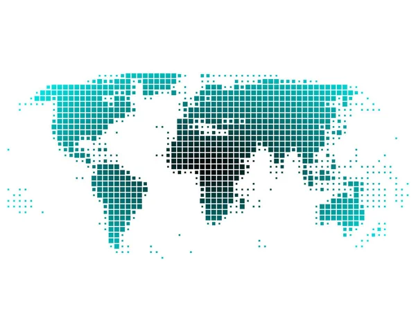 World Map Flat Graphic Illustration Simple Geography Map Stock Photo by ...