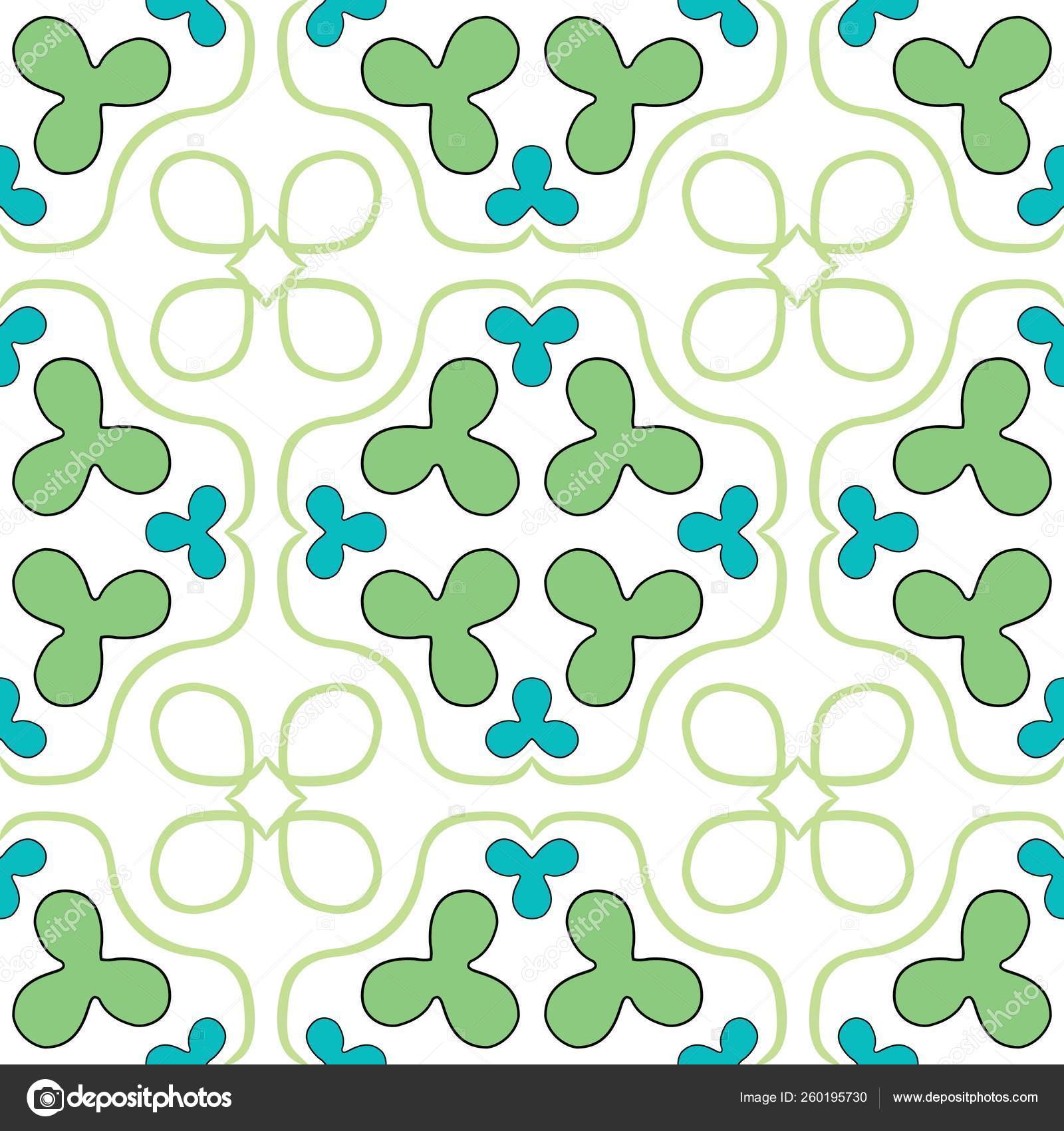 Clover Seamless Texture Abstract Pattern Vector Art Illustration Stock ...