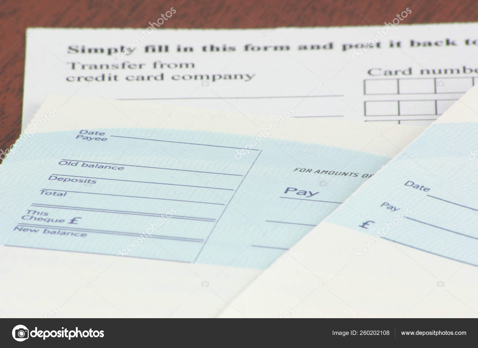 Receipt Form Cheque Book Stock Photo by ©YAYImages 260202108