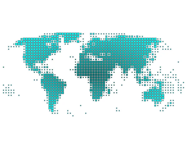World Map Flat Graphic Illustration Simple Geography Map Stock Photo by ...