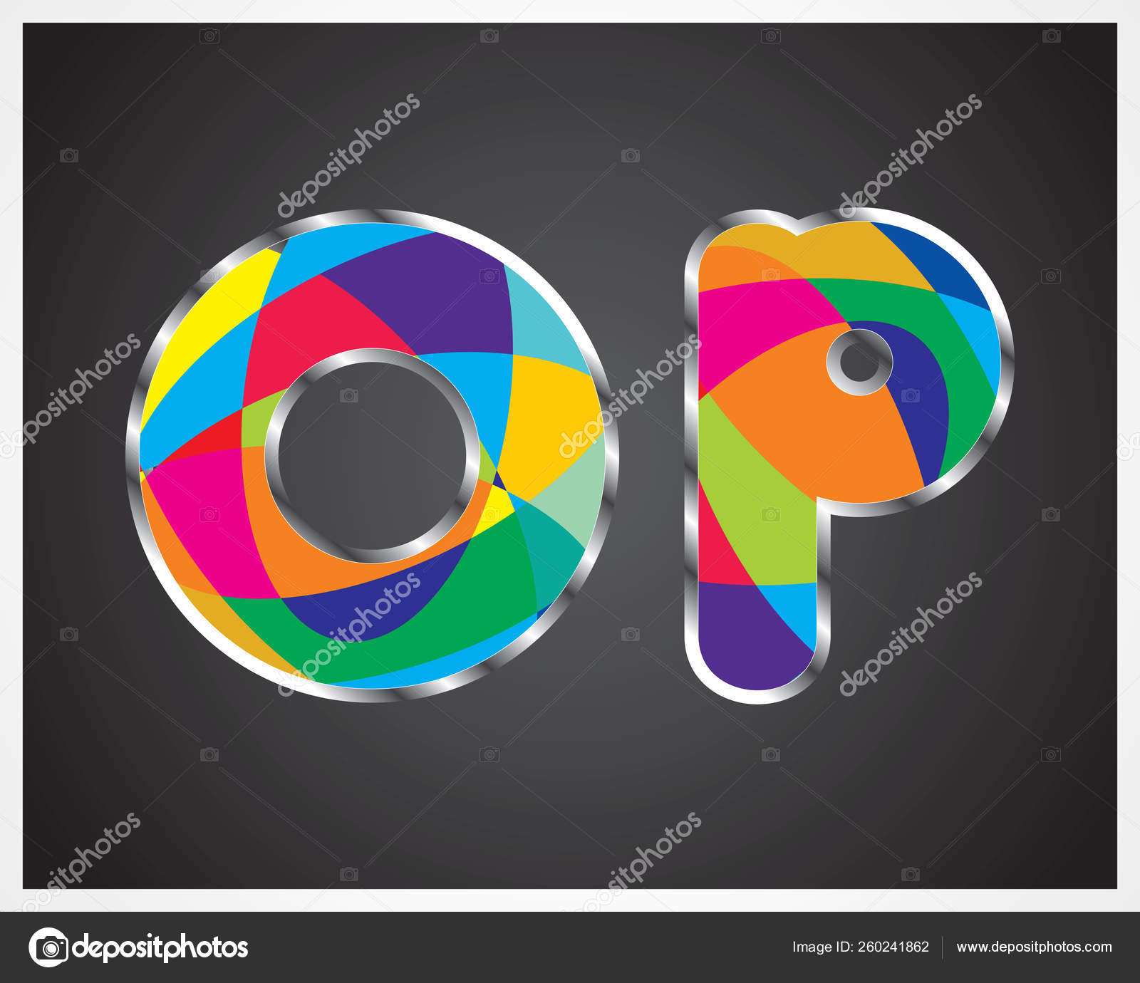 Multi Color Shapes Alphabet Stock Photo by ©YAYImages 260241862