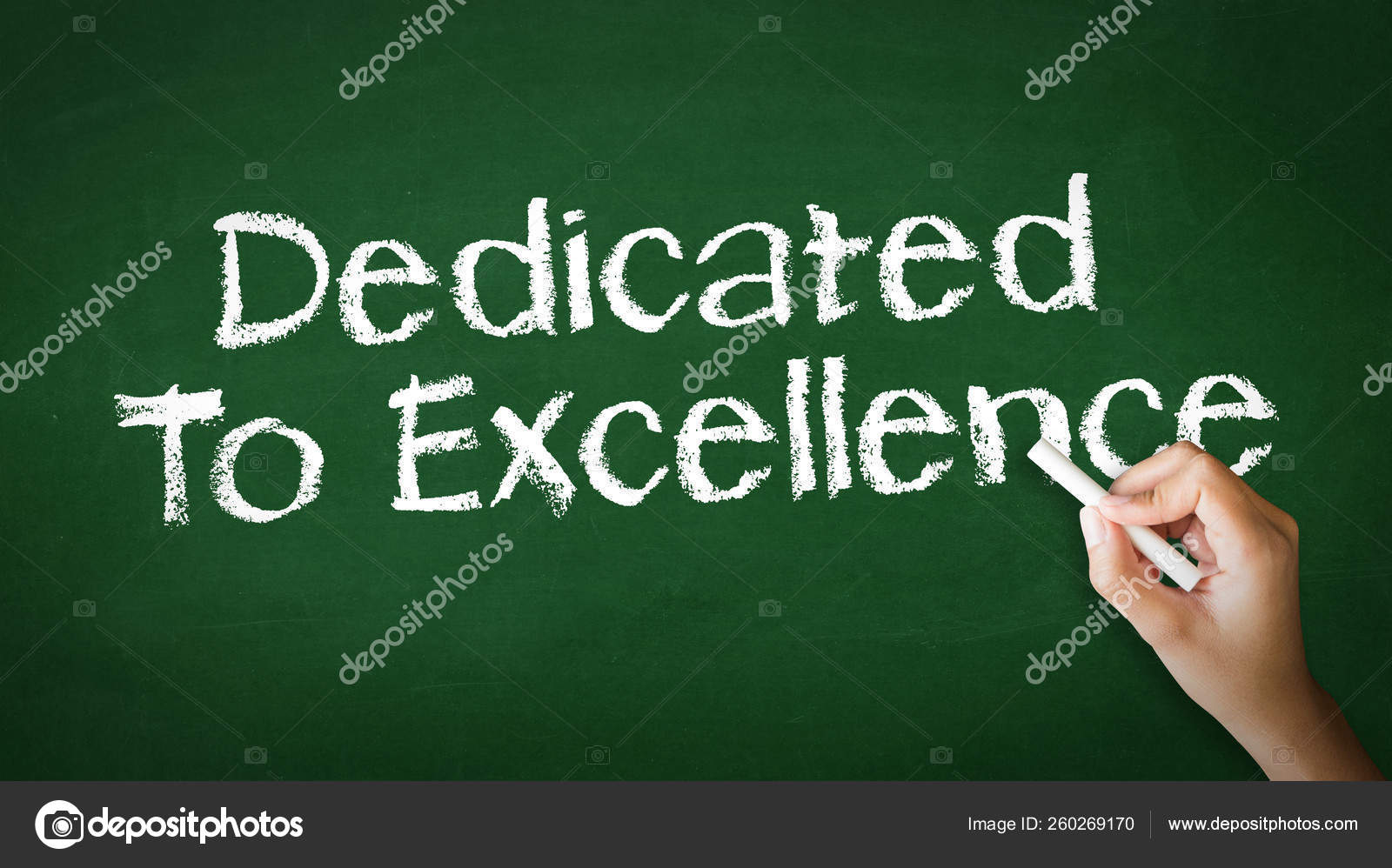 Person Drawing Pointing Dedicated Excellence Chalk Illustration Stock ...