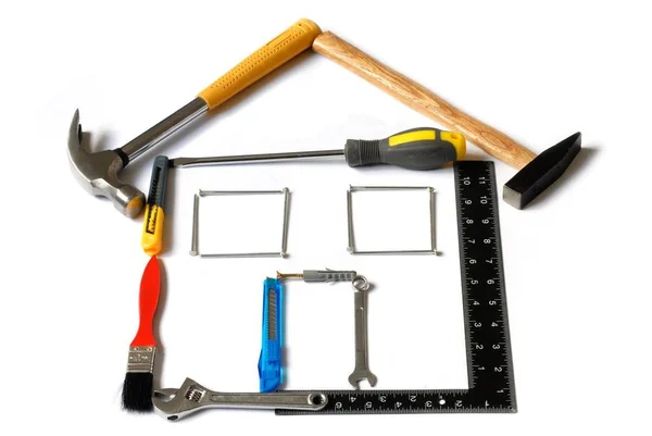 House from building tools Stock Photo by ©voronin-76 2471798