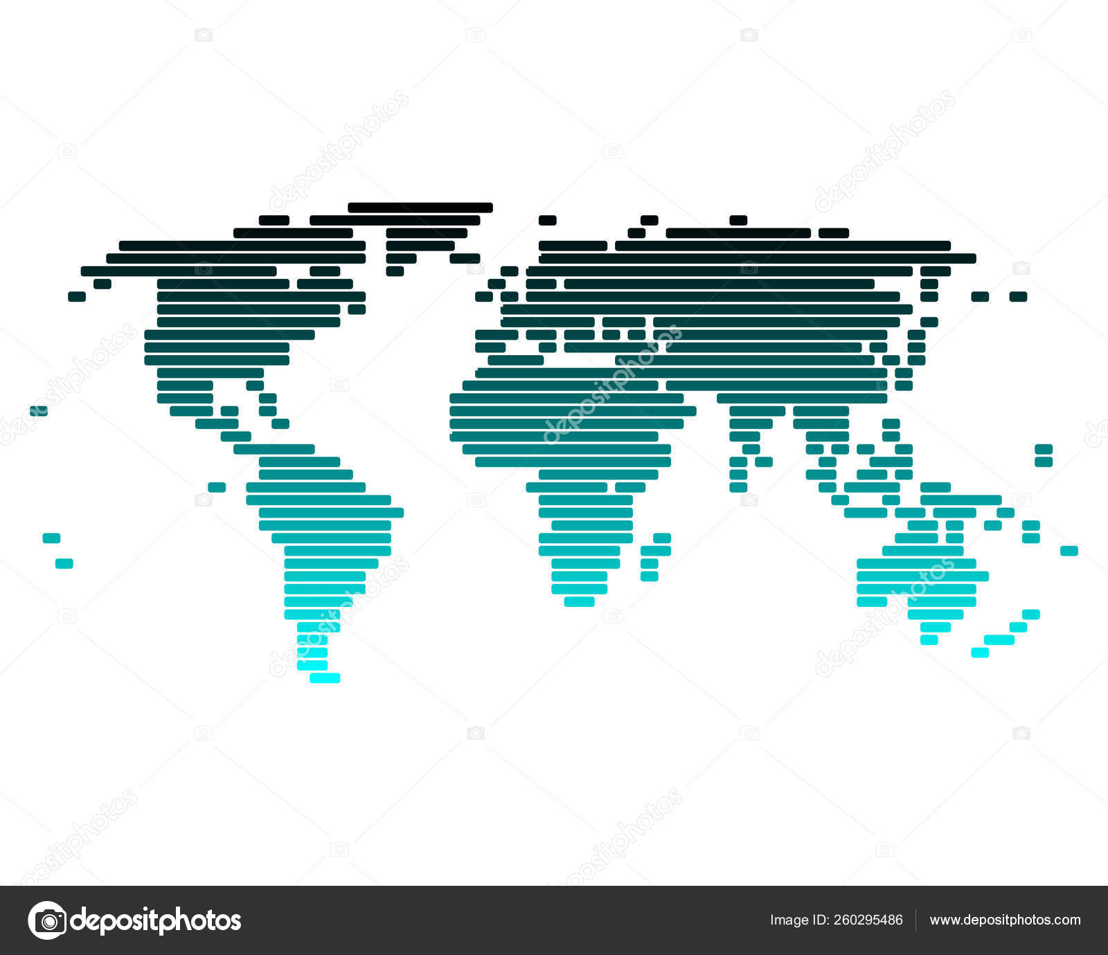 World Map Flat Graphic Illustration Simple Geography Map Stock Photo by ...