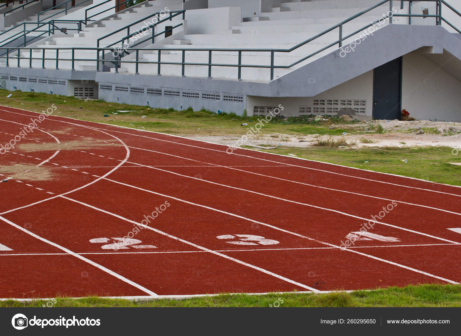 Racing Lanes Numbers — Stock Photo © YAYImages #260295650