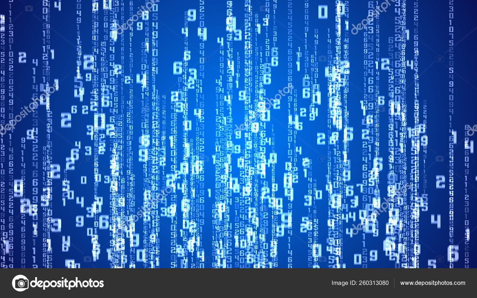 Digital Illustration Matrix Background Blue Stock Photo by ©YAYImages ...