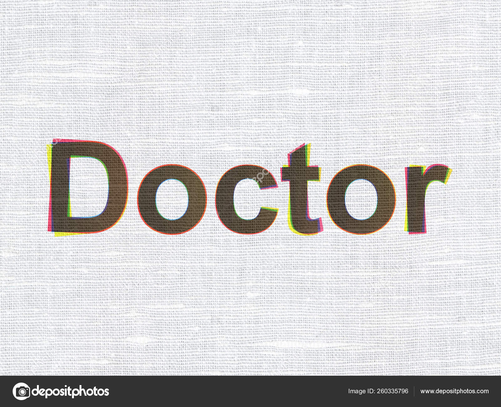 Health Concept Cmyk Doctor Linen Fabric Texture Background — Stock ...