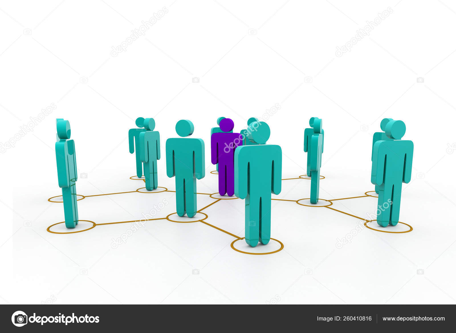 Organization Chart Digital Concept White Background Stock Photo by ...
