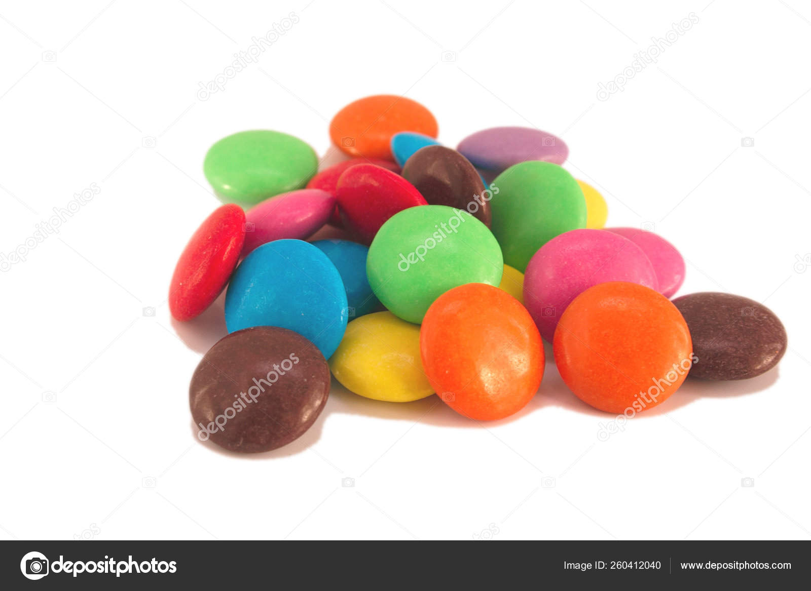 Coloured Smarties Isolated White Background Stock Photo by ©YAYImages ...