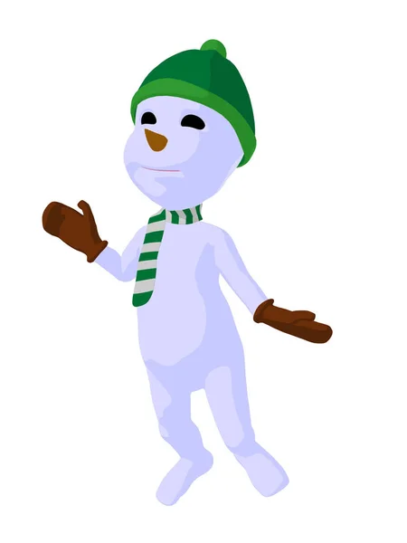 Snowboy Silhouette Illustration White Background Stock Illustration by ...