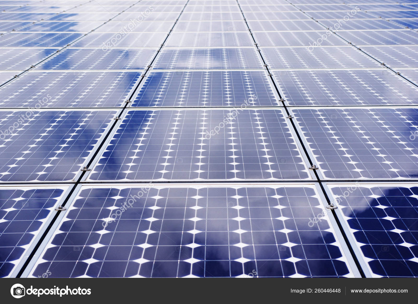 Solar Panel Frontal View Clean Green Energy – Stock Editorial Photo ...