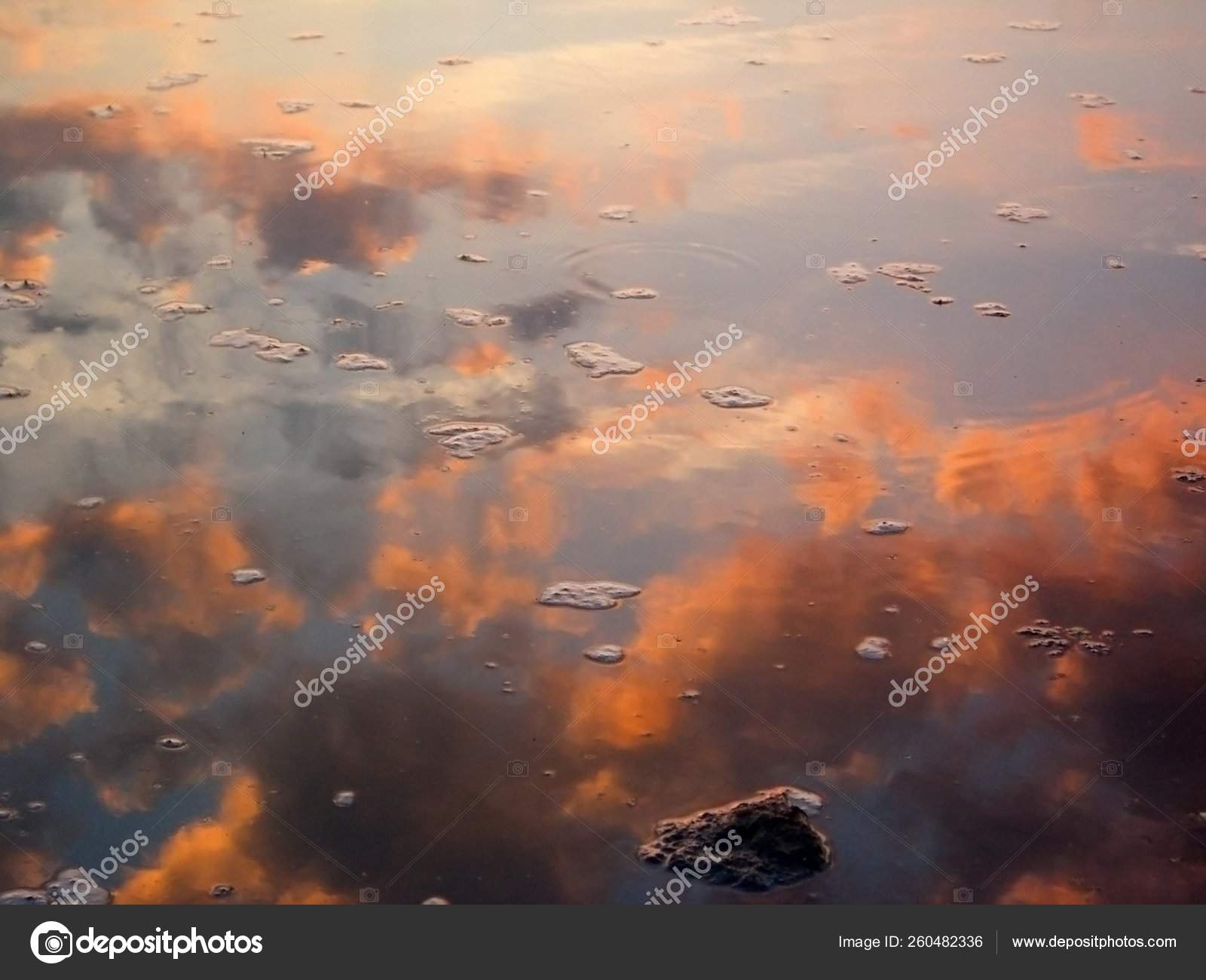 Water Reflection Cloud Lake Sundown Background Texture Type Nature ...