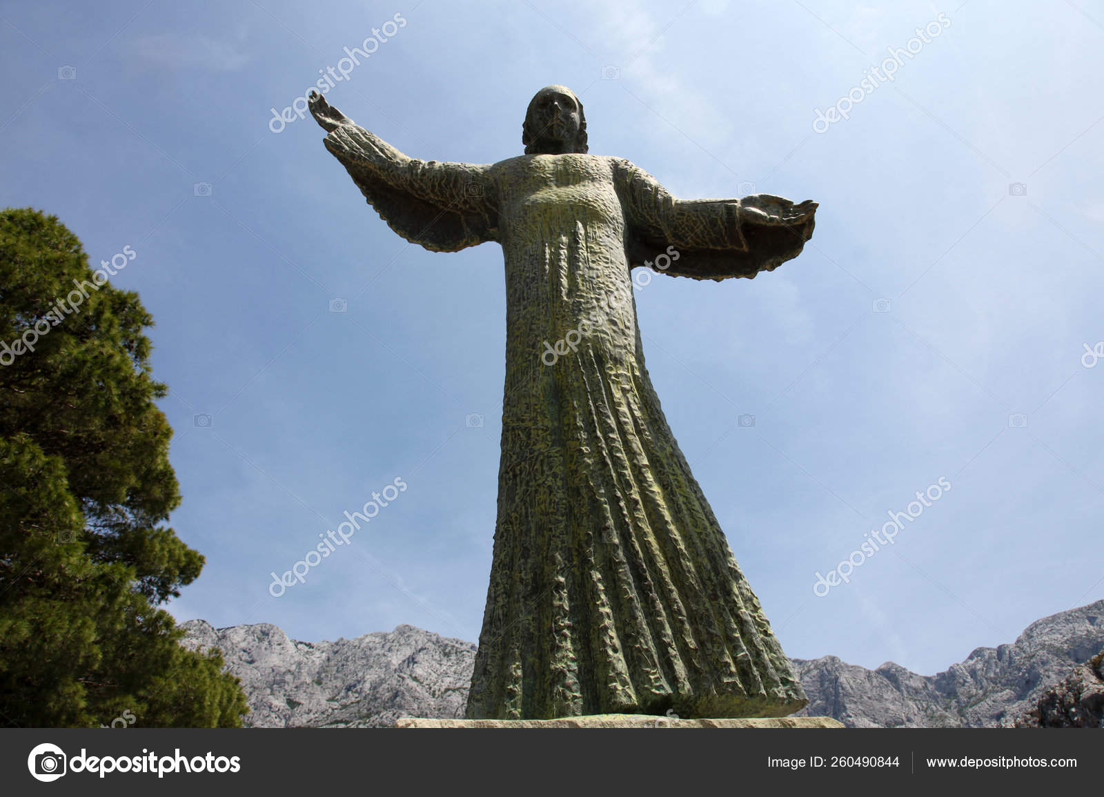 Statue Archangel Gabriel Croatian Shrine Vepric – Stock Editorial Photo ...