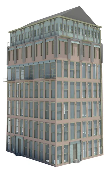 Highly Detailed Building Isolated Render White Background Stock Photo ...