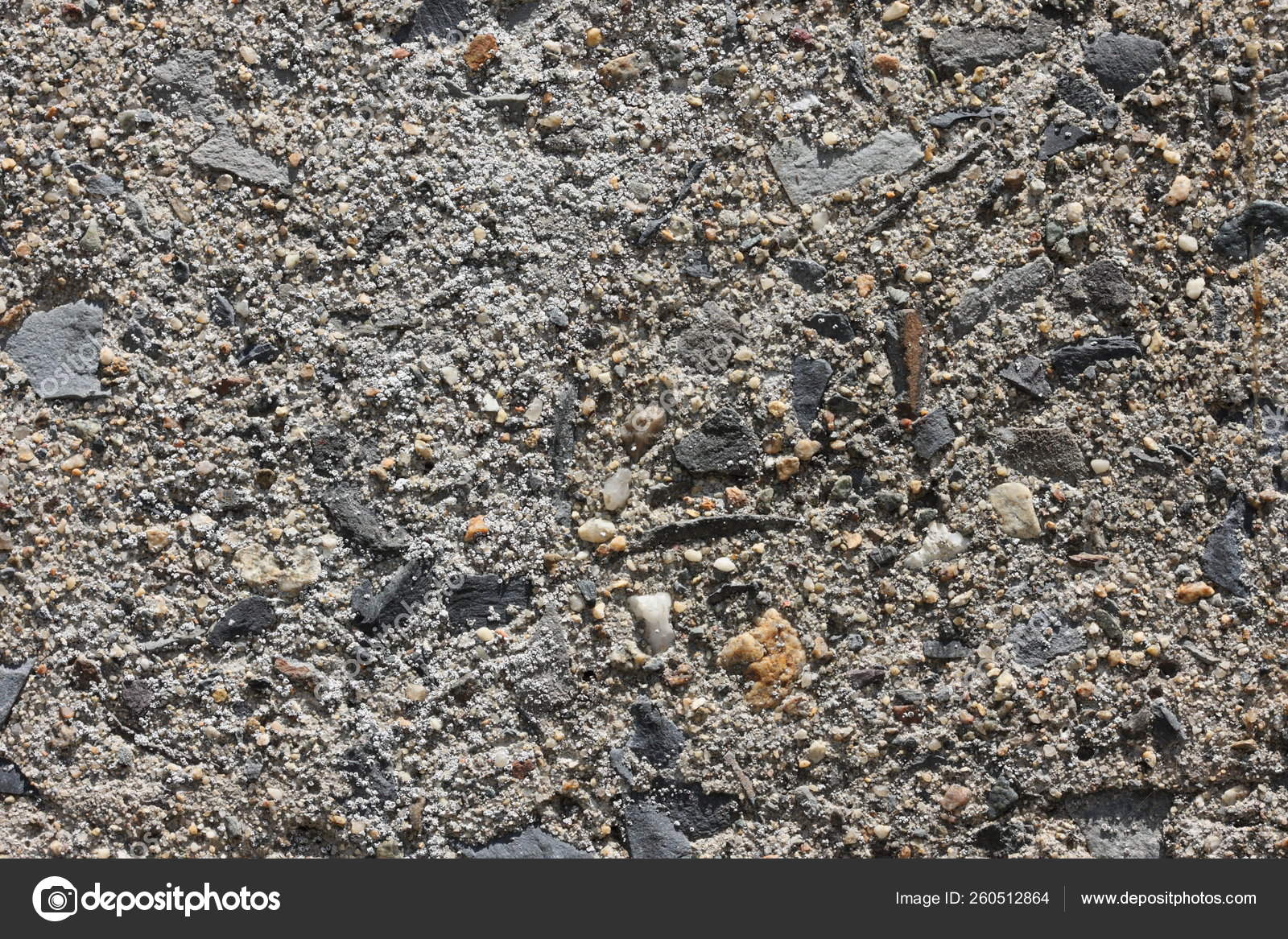 Flat Sidewalk Pavement Filled Gravel Pebbles Stock Photo by ©YAYImages ...