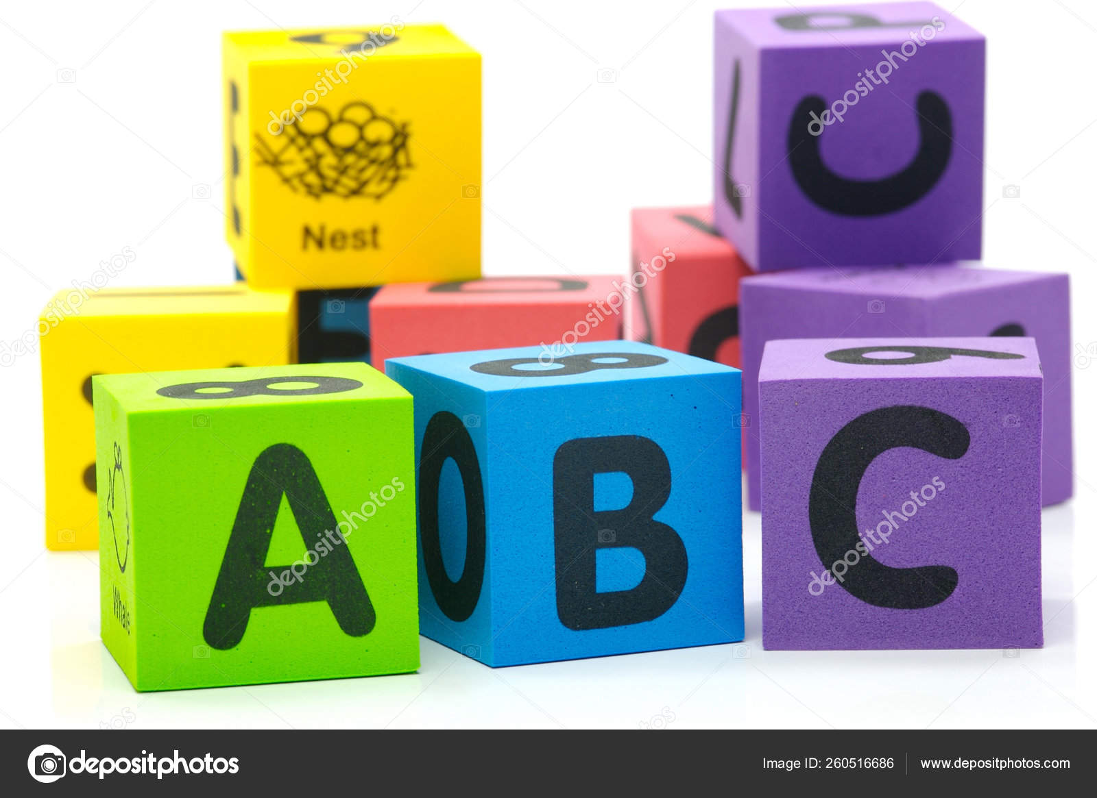 Letters Alphabet Isolated White Background Stock Photo by ©YAYImages ...