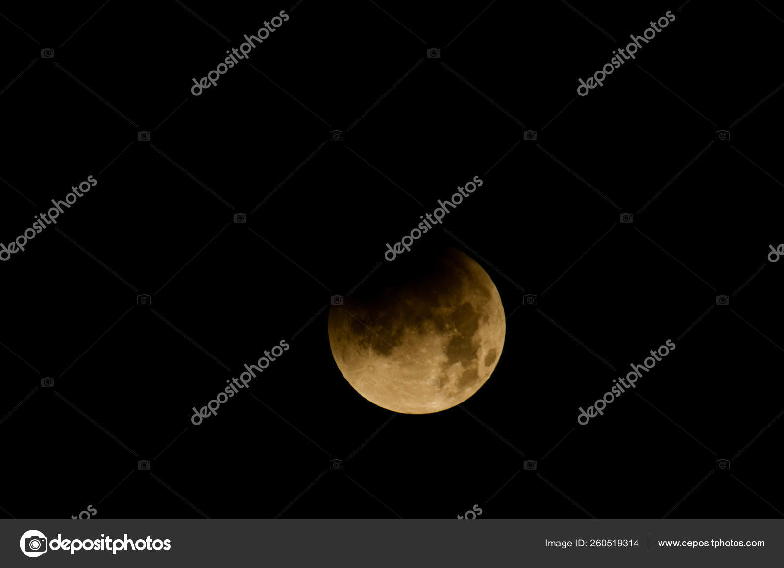 Moon Eclipse Closeup Showing Details Lunar Surface Stock Photo by ...