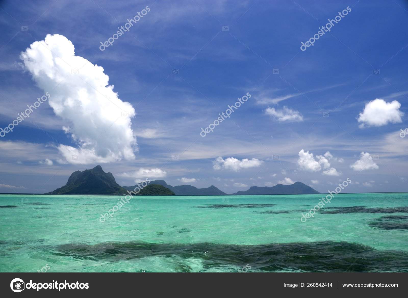 Image Remote Malaysian Tropical Islands Were Formerly Rim Volcano Now ...