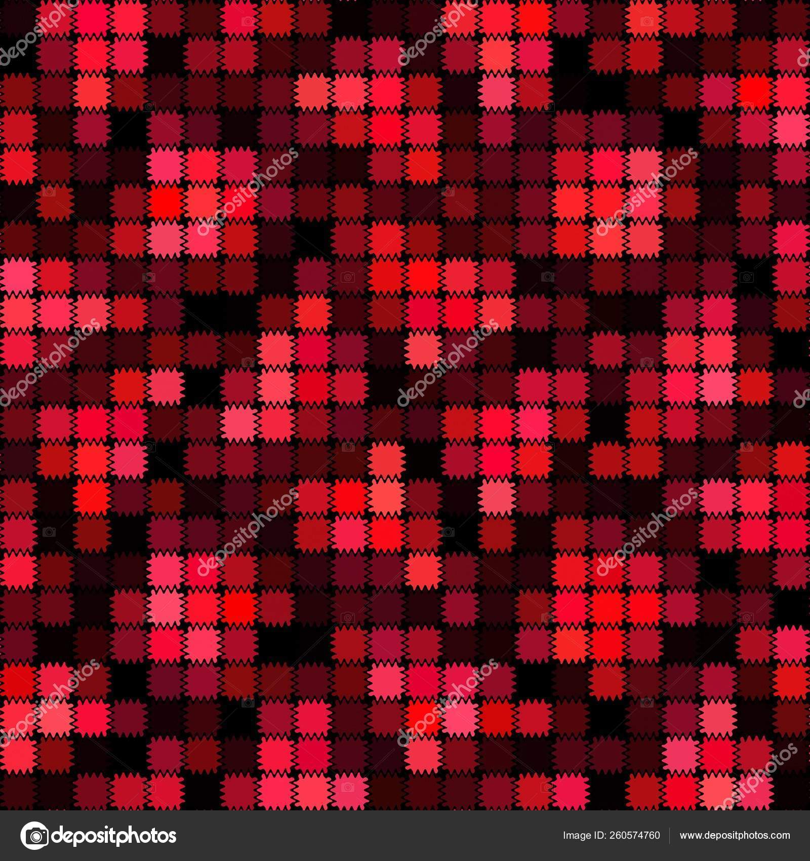 Seamless Texture Vibrant Little Cubes Different Shades Red Stock Photo ...