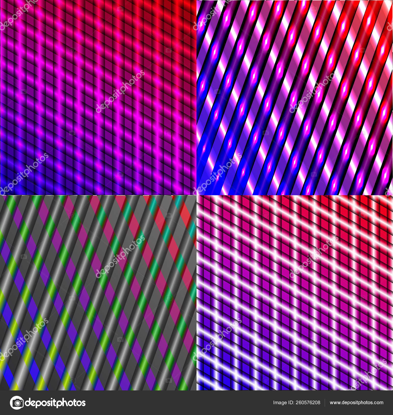 Set Dark Abstract Spectrum Background Lines Illustration Stock Photo by ...
