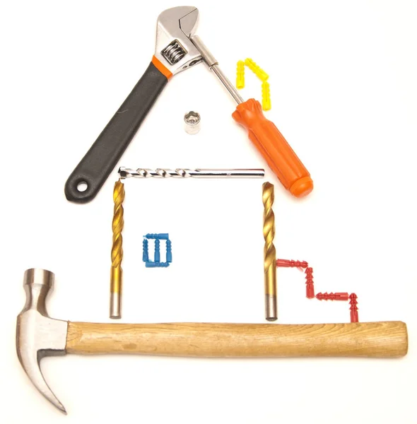 House from building tools Stock Photo by ©voronin-76 2471798