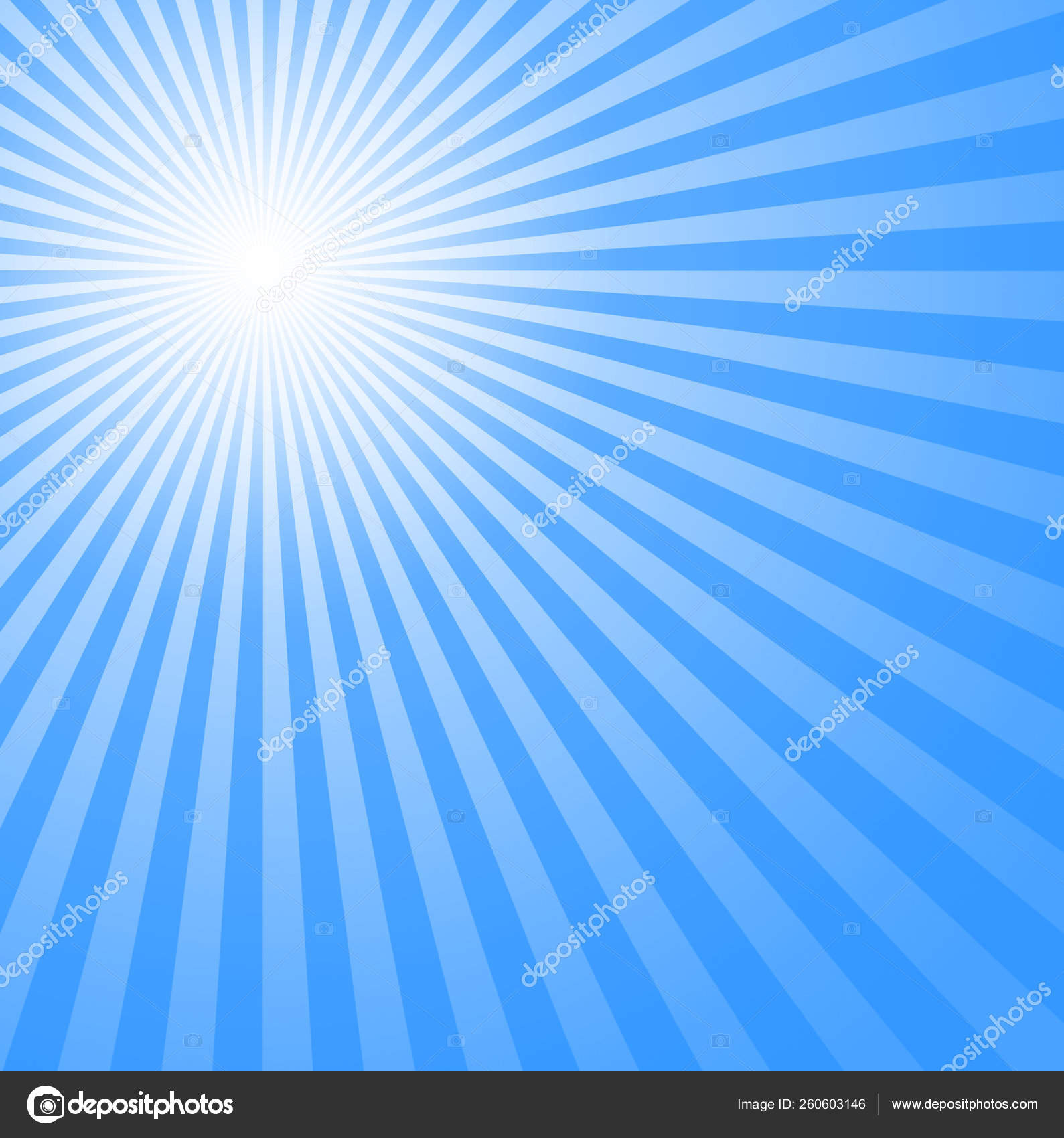 Blue Cold Sun Abstract Illustration — Stock Photo © YAYImages #260603146