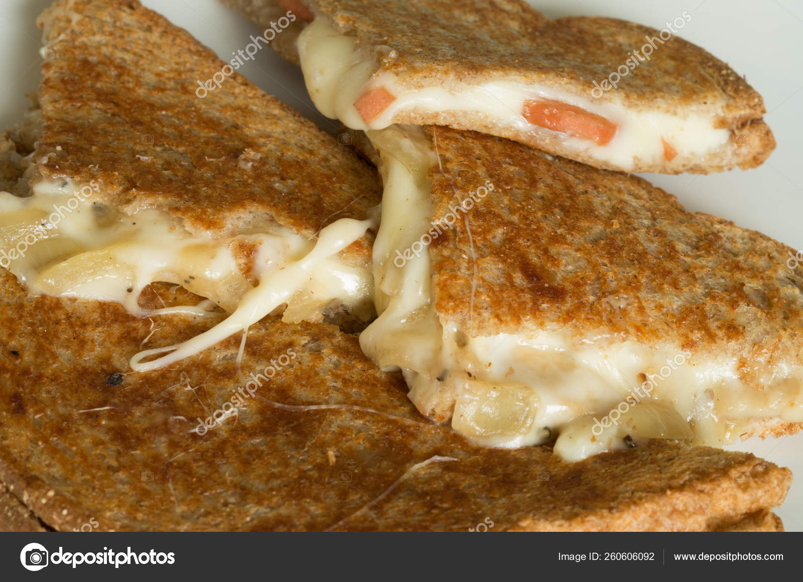 Cheesy Grilled Cheese Sandwiches Stock Photo by ©YAYImages 260606092
