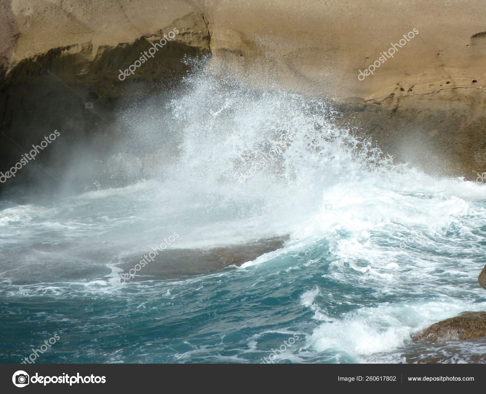 Crashing Waves Background Stock Photo by ©YAYImages 260617802