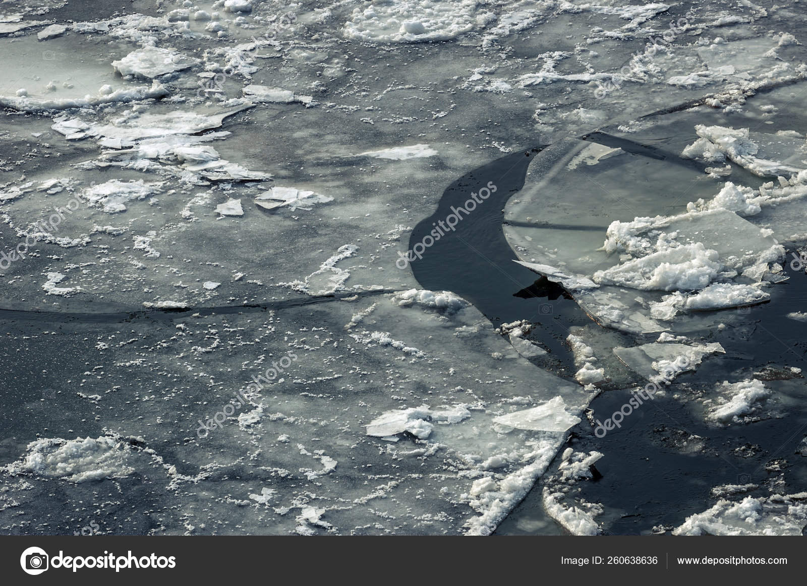 Cold Chilly Ice Flowing Water — Stock Photo © YAYImages #260638636
