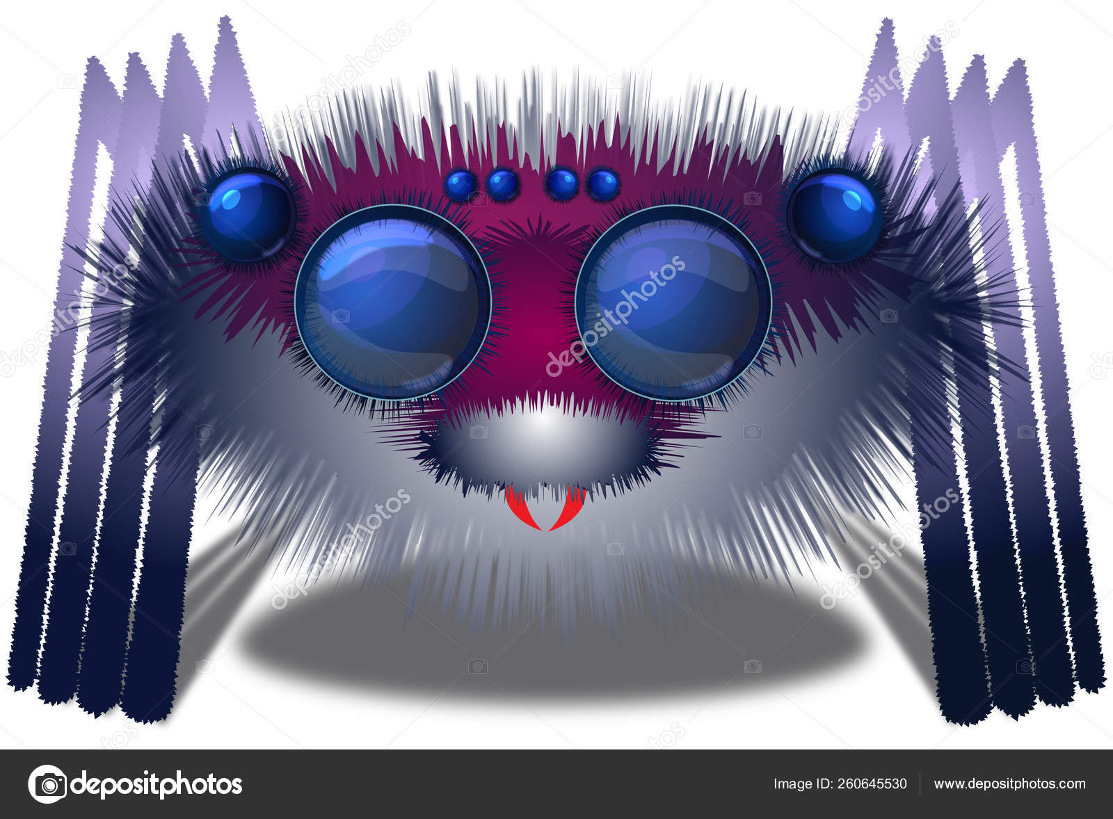 Image Big Hairy Spider Illustration Stock Photo by ©YAYImages 260645530