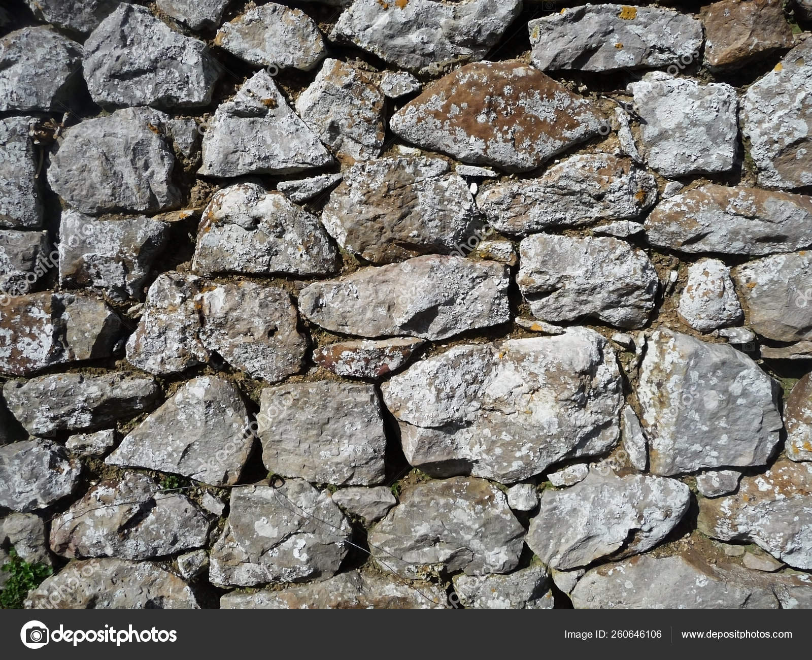 Traditional Dry Stone Wall Made Stones Stock Photo by ©YAYImages 260646106