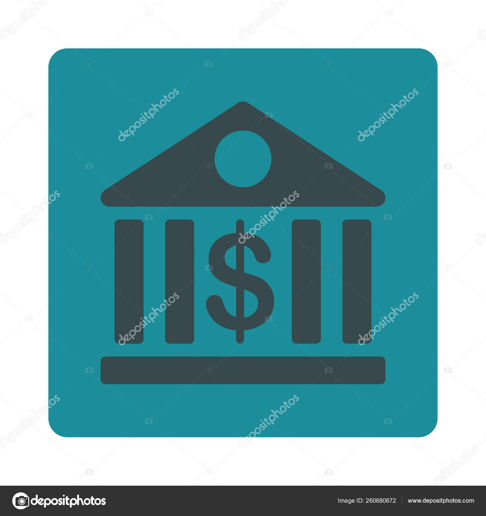 Bank Icon Flat