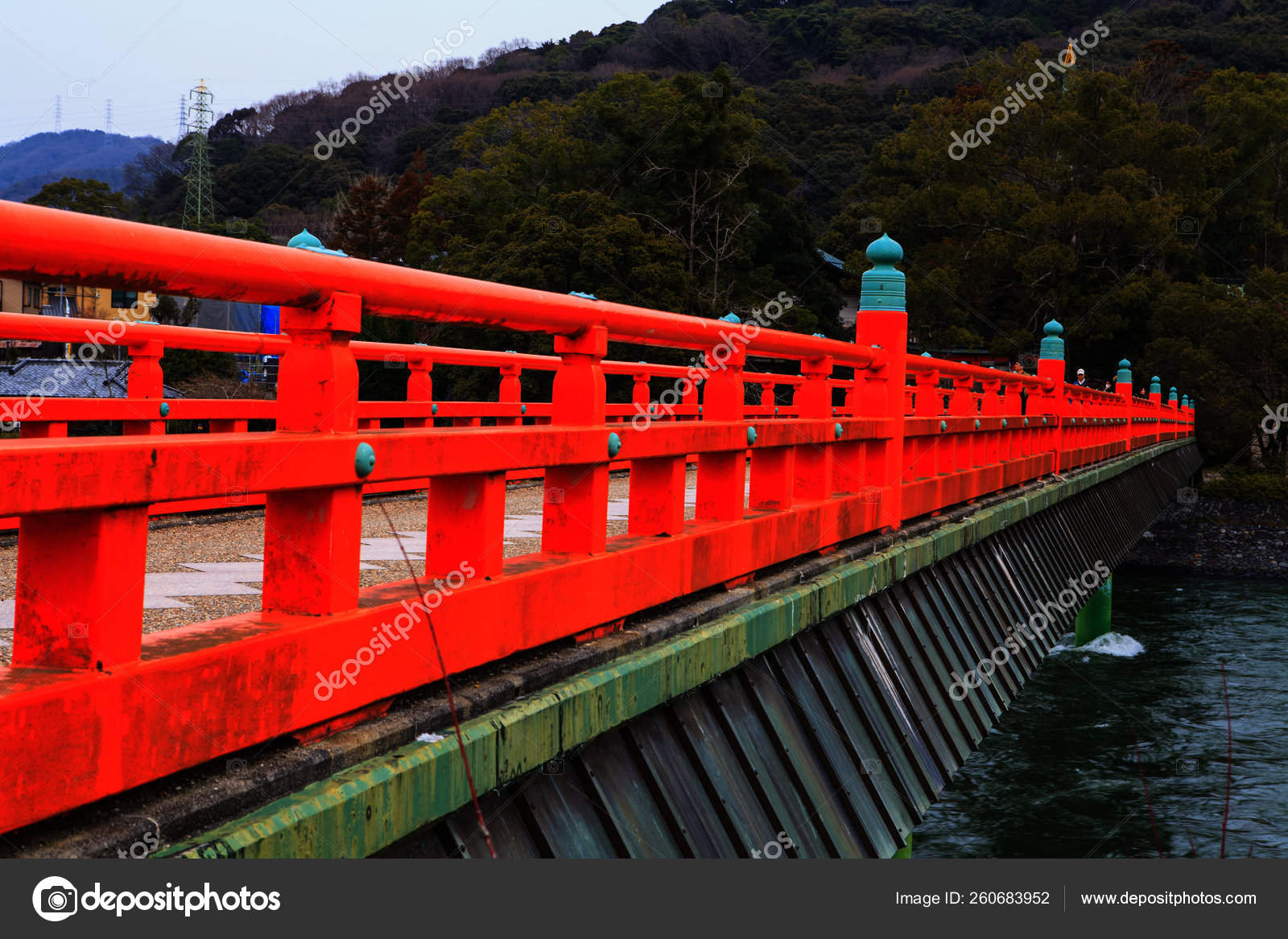 Red Bridge Water Japan Stock Photo by ©YAYImages 260683952