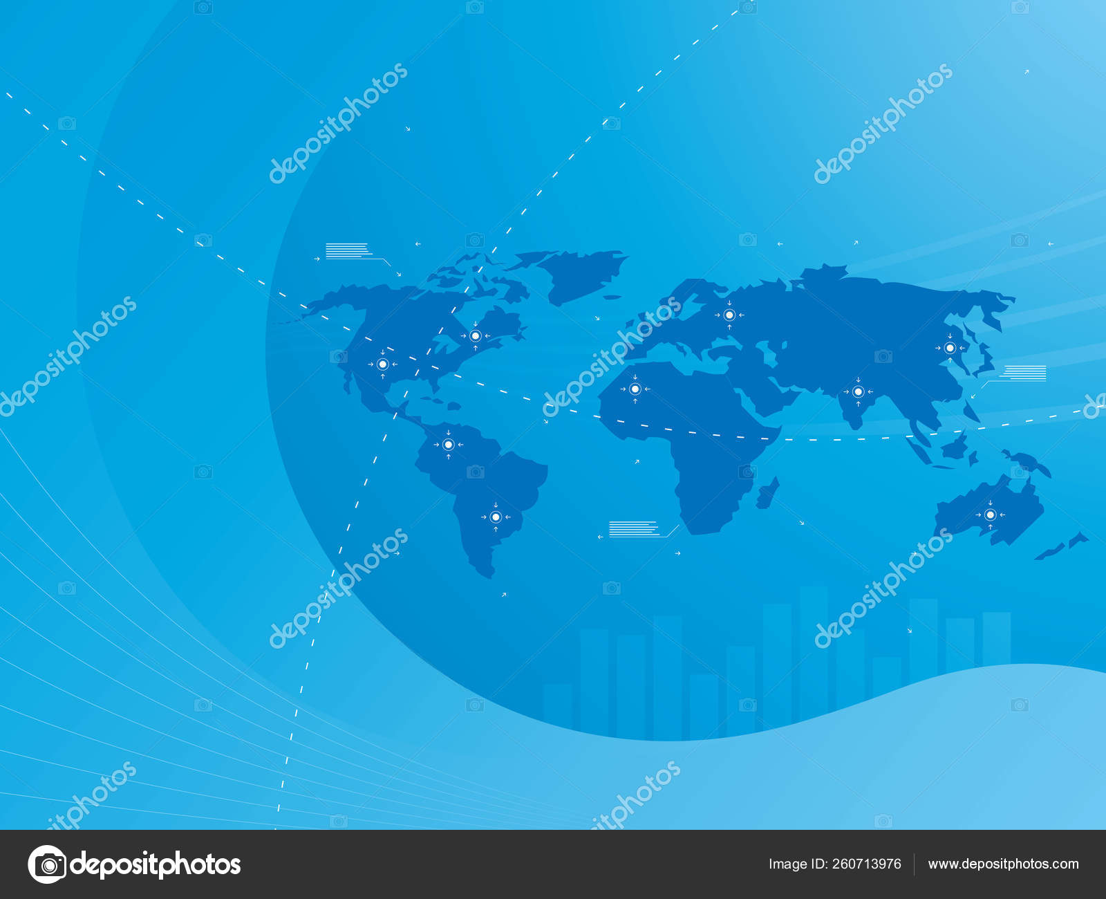 Abstract Business Background Map Lines Arrows Stock Photo by ©YAYImages ...
