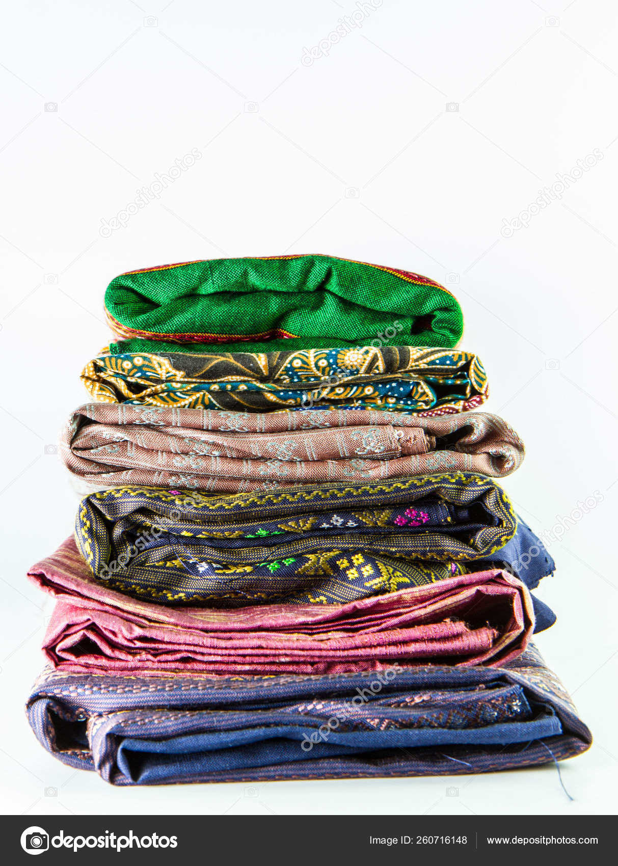 Stack Thai Silk Product Thailand Handmade Stock Photo by ©YAYImages ...