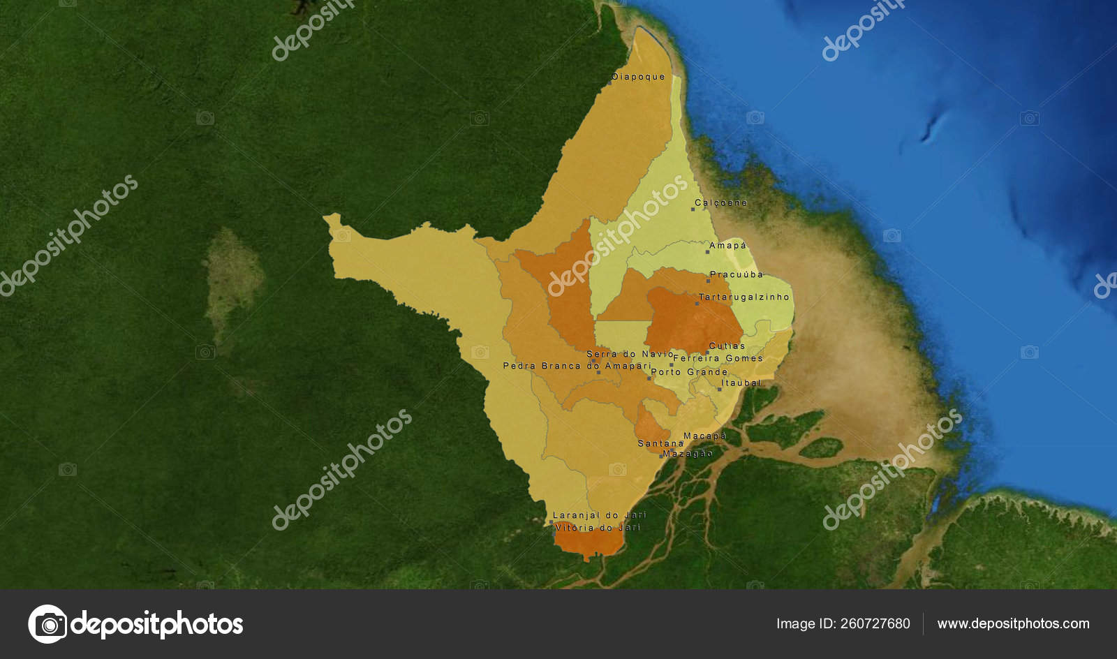 Boundaries Amapa State Brazil Stock Photo by ©YAYImages 260727680