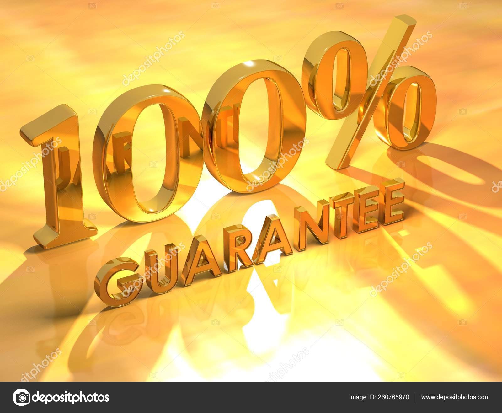 100 Guarantee Yellow Background Stock Photo by ©YAYImages 260765970