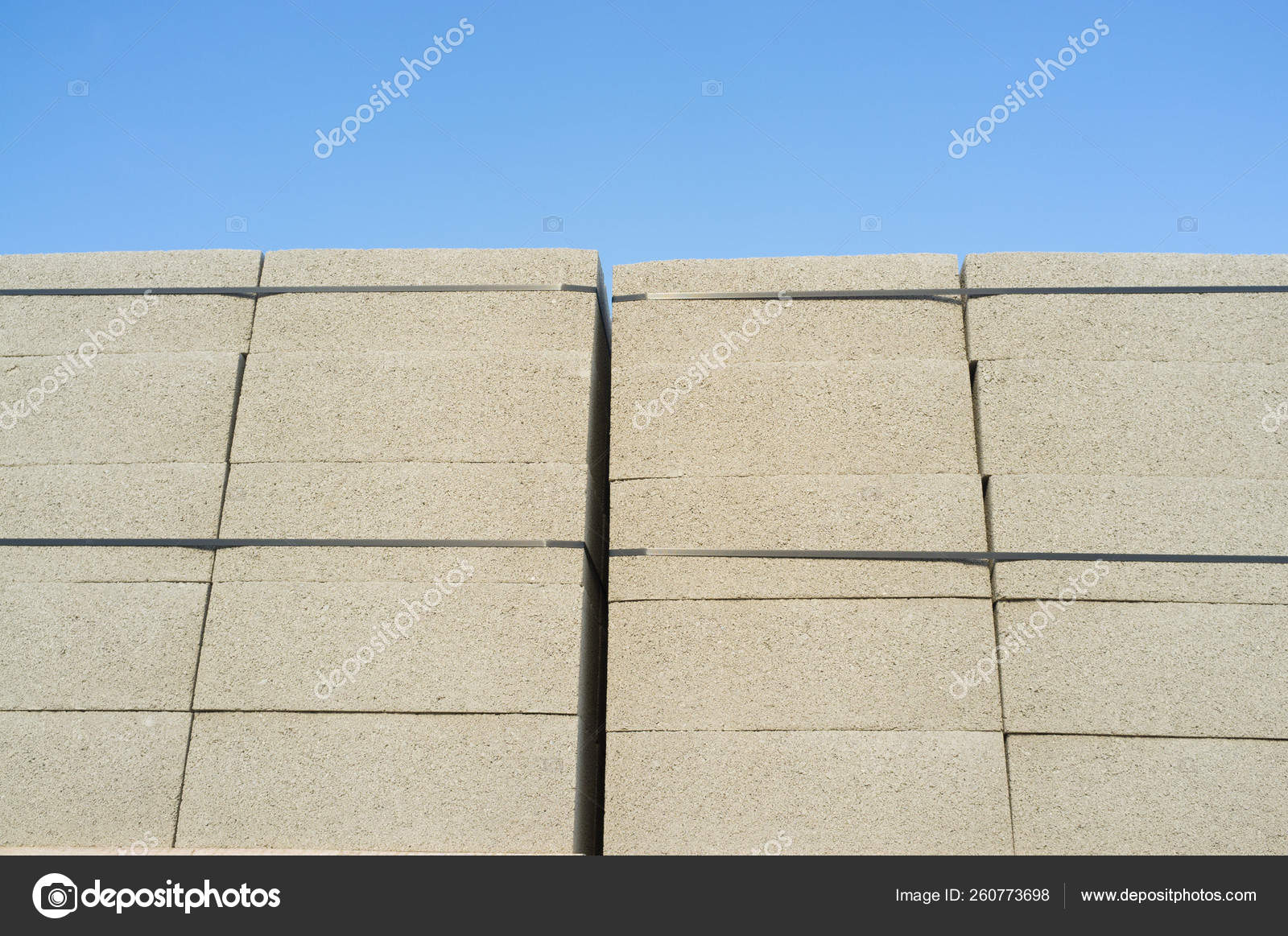 Concrete Blocks Piled Ready Used Stock Photo by ©YAYImages 260773698