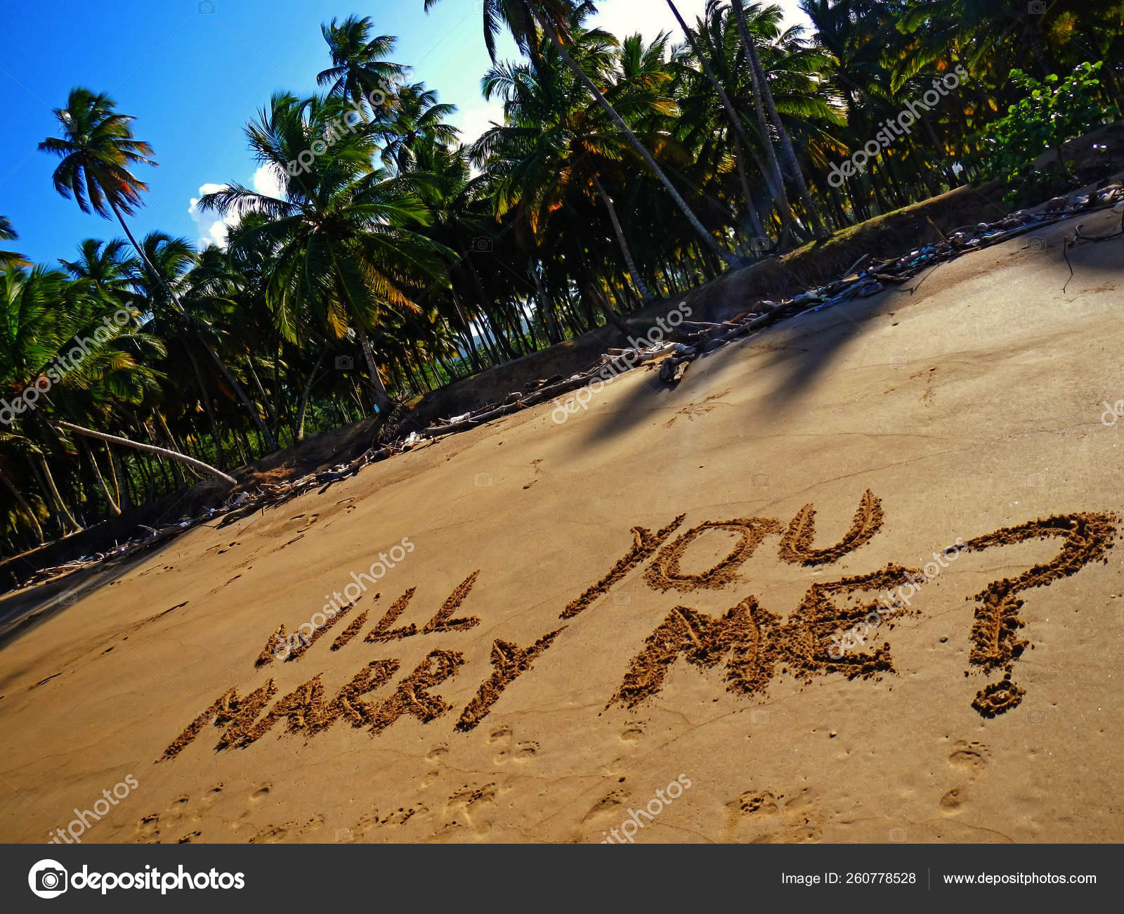 Will You Marry Me In Sand