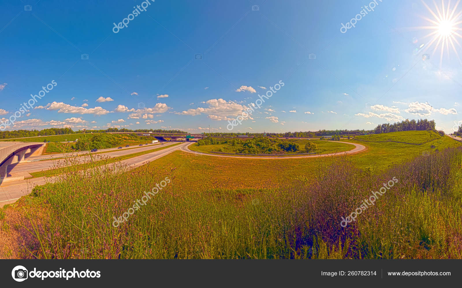 Clover Leaf Exit Ramps Highway City Stock Photo by ©YAYImages 260782314